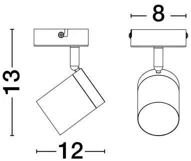 LED bílé designové stropní svítidlo Alma
