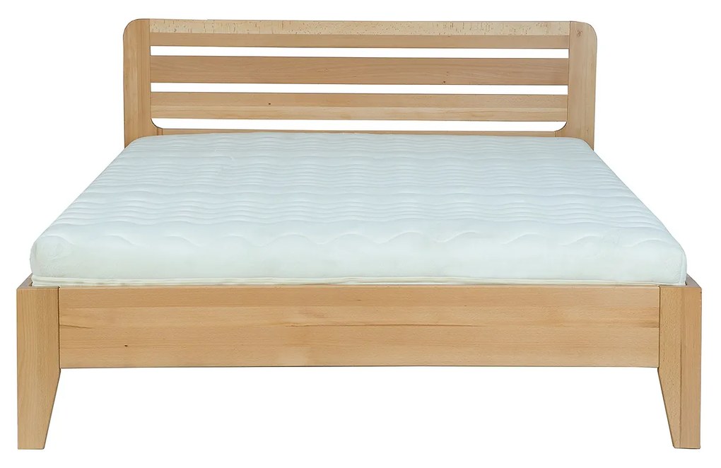 Drewmax LK189 100x200 cm dřevěná postel masiv buk jednolůžko