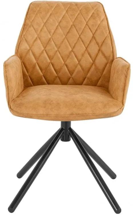 Danish style Jídelní židle Pabla (SET 2 ks), hořčicová