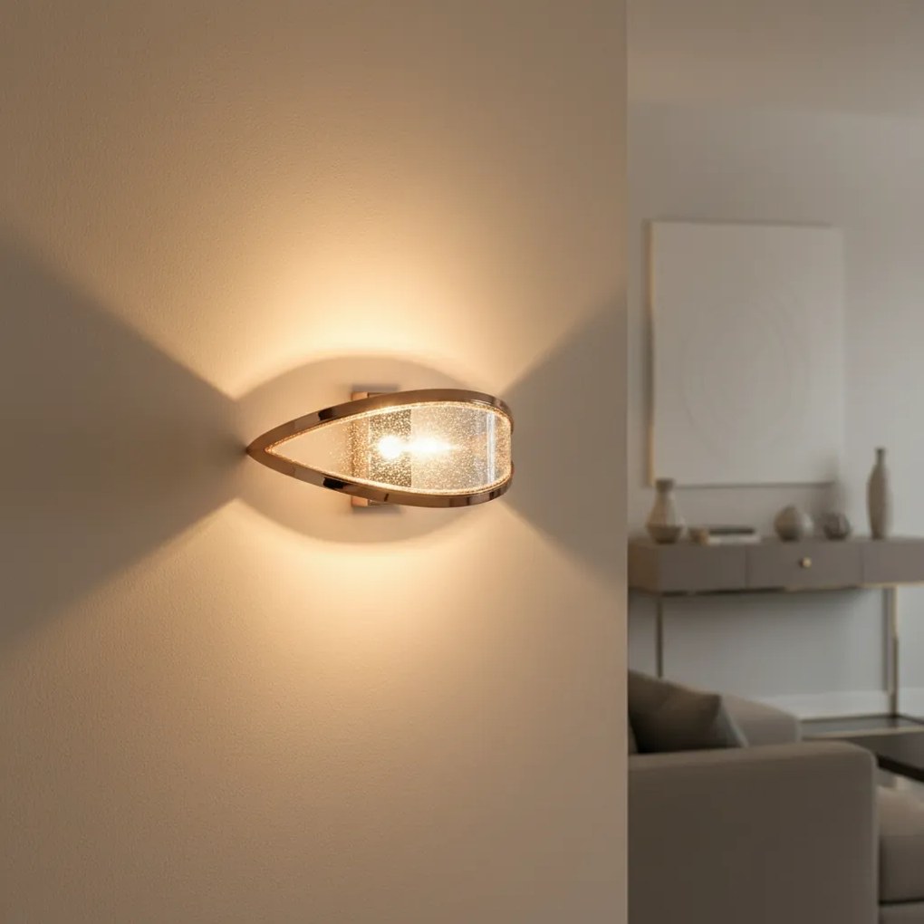 Toolight Nástěnné moderní LED osvětlení G137-W růžová zlatá