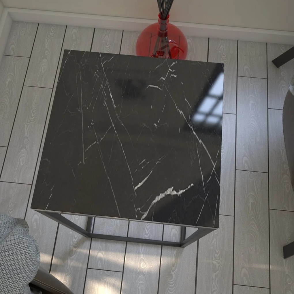 Vyvýšený odkládací stolek Pure černý