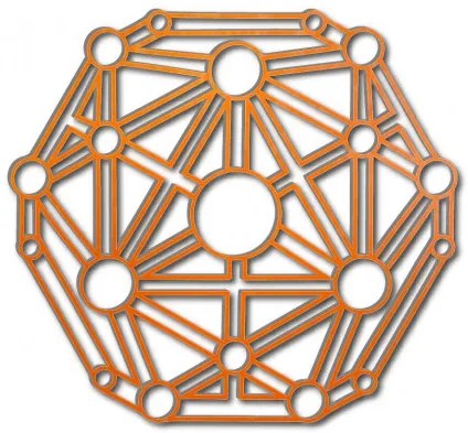 Geometrický obraz na zeď vyřezávaný z dřevěné překližky l SENTOP PR0330