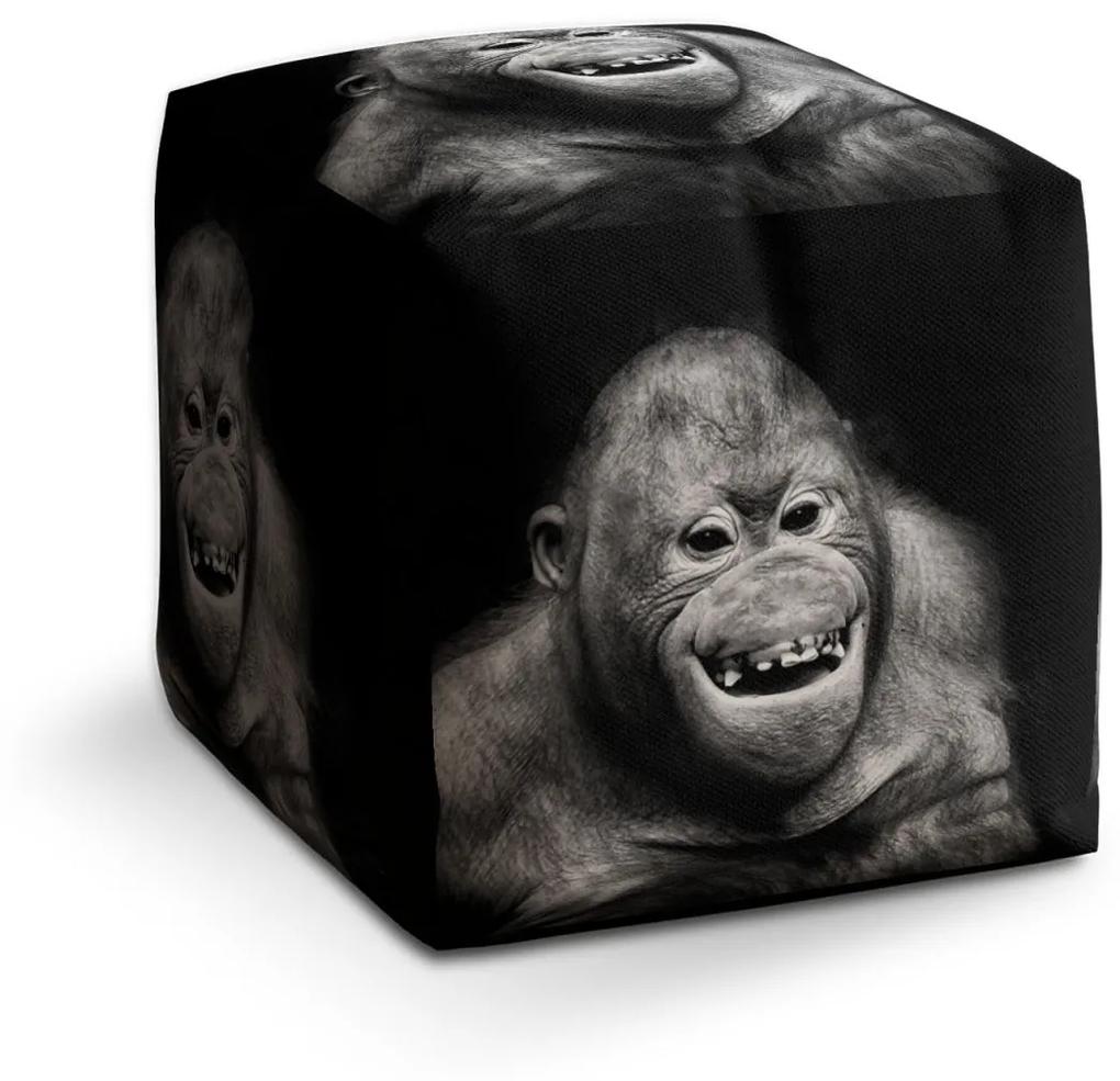 Sablio Taburet Cube Orangutan: 40x40x40 cm