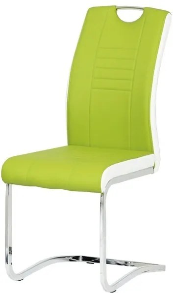 Sconto Jídelní židle ASHLEY zeleno-bílá