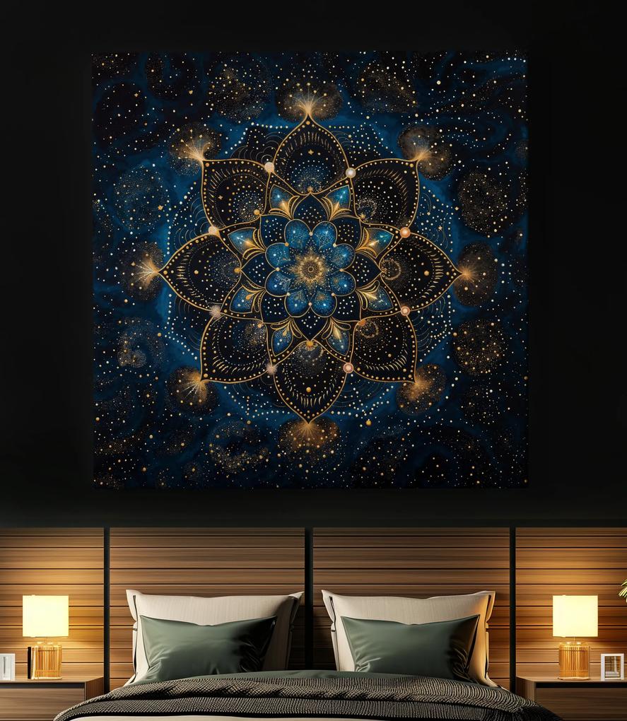 Obraz na plátně - Mandala Vesmírný dotek FeelHappy.cz Velikost obrazu: 120 x 120 cm