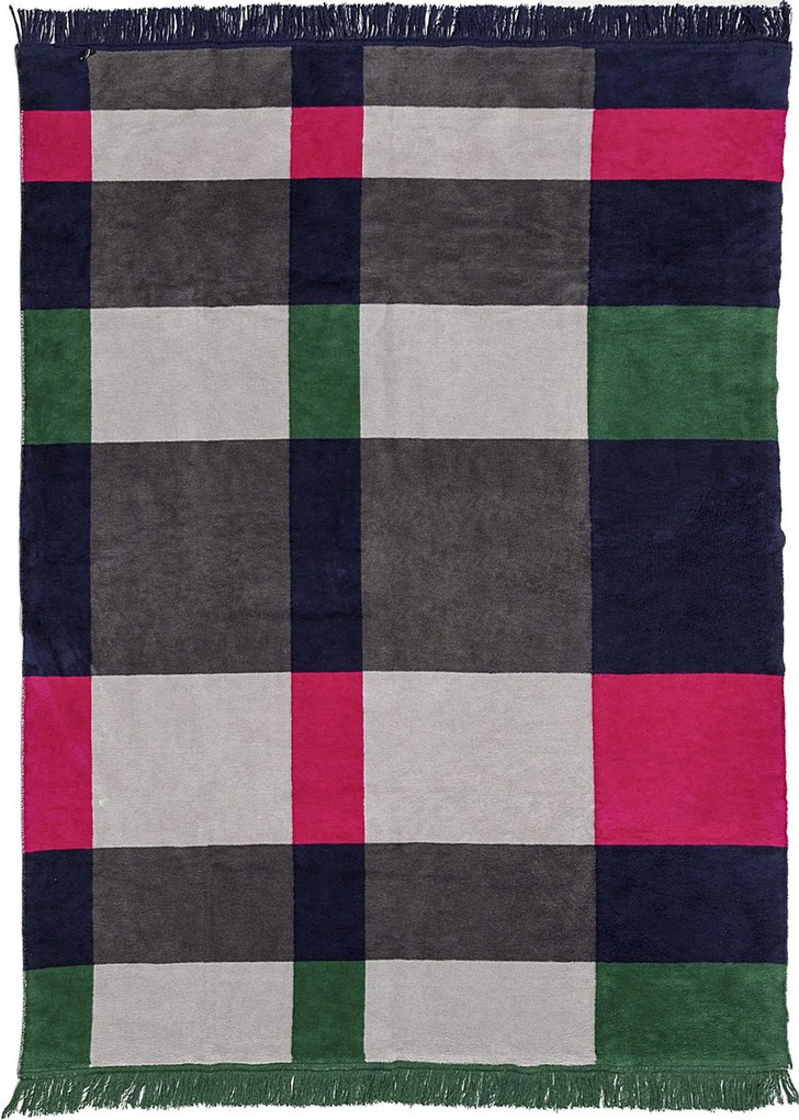 Deka Cotton Cloud 150x200cm Leaf&amp;Fuchsia