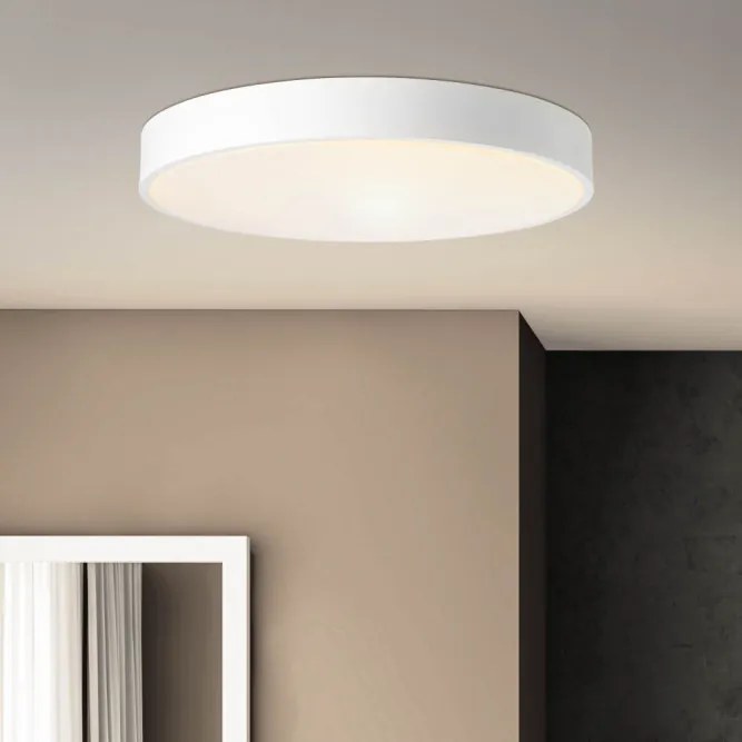 Brilliant HK19060S75 Stmívatelné LED svítidlo SLIMLINE bílé, průměr 49cm, RC, CCT, Night Light