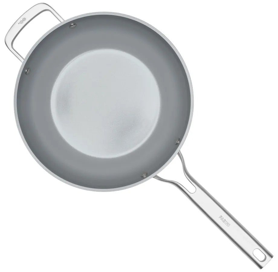 Wok pánev s poklicí/s keramickým povrchem ø 28 cm Meda 3.0 – FABINI