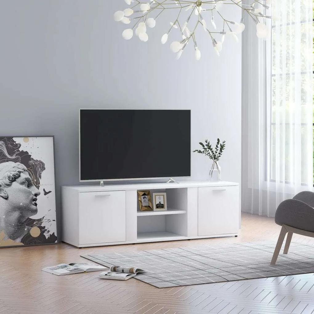vidaXL TV stolek 120 x 34 x 37 cm dřevotříska [801162] Barva: Černá