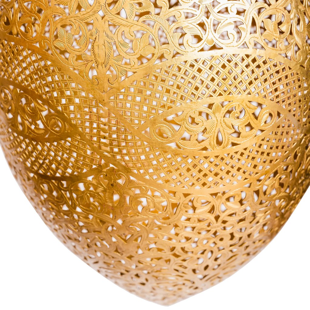 Luxusní mosazná lampa Golden Egg