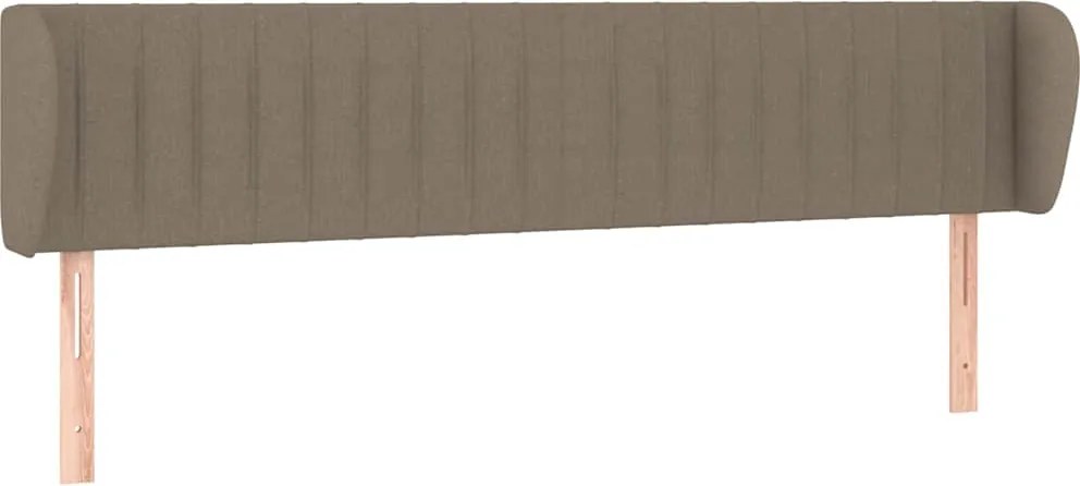 Čelo postele typu ušák taupe 203x23x78/88 cm textil 3117408