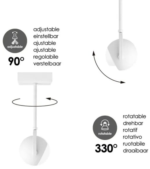 LED Stmívatelné bodové svítidlo NOP 1xGU10/5,8W/230V bílá