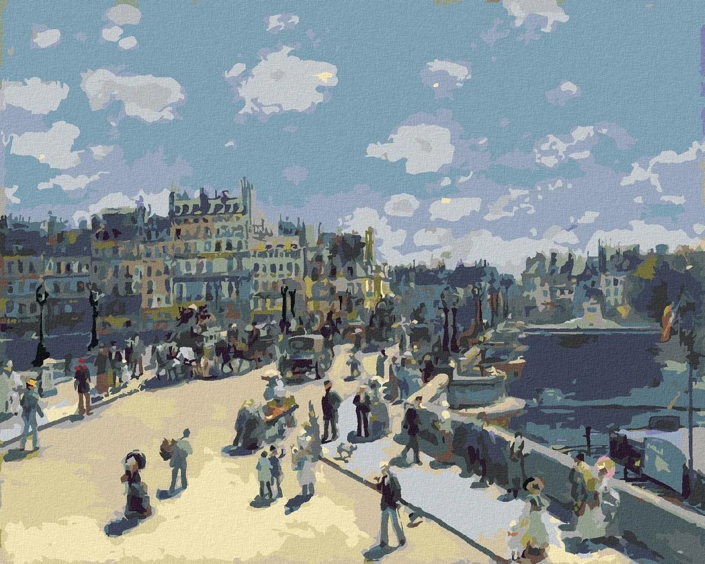 zuty zuty - malování podle čísel - pont-neuf (pierre-auguste renoir), 80x100 cm, plátno