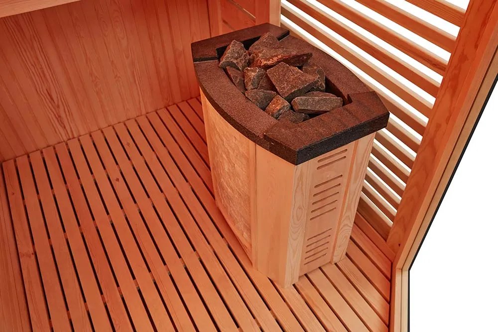 M-SPA - Suchá sauna s kamny 200 x 200 x 210 cm 6kW