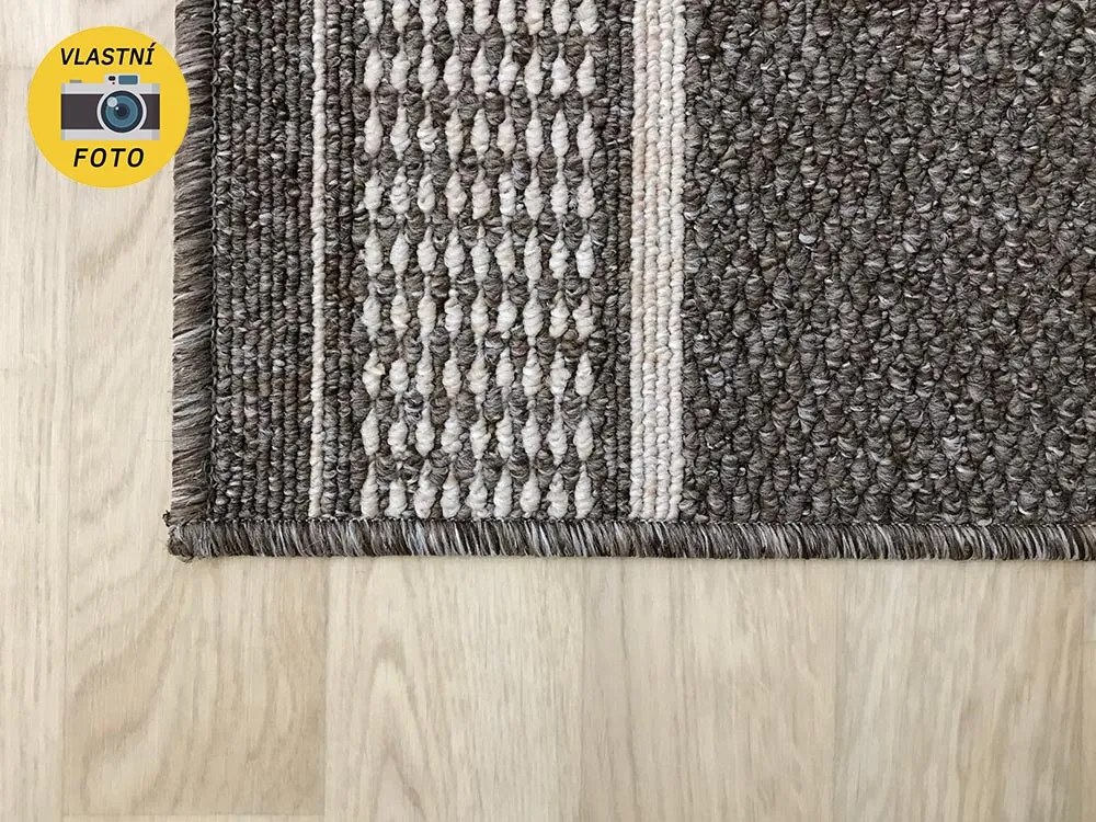 Moderní koberec běhoun Promenade 8714 šedý, šíře 120 cm Šíře role: šíře 67 cm