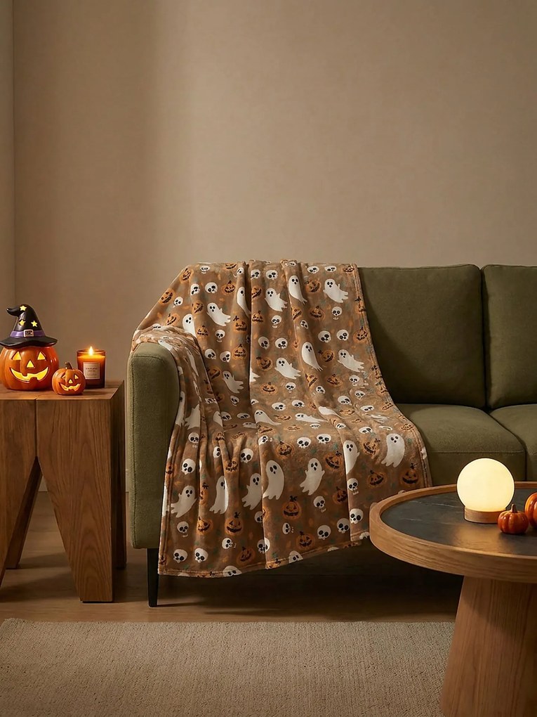Sinsay - Deka s halloweenským motivem - vícebarevná