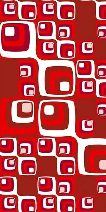 Samolepící fototapety na dveře, fototapeta D042 Red squares (95 x 210 cm)