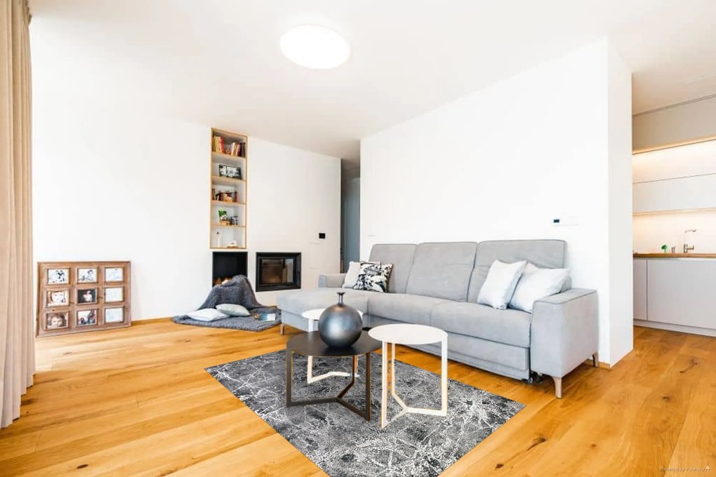 Berfin Dywany, Kusový koberec Elite 4355 Grey, 160x220, šedá, kancelář
