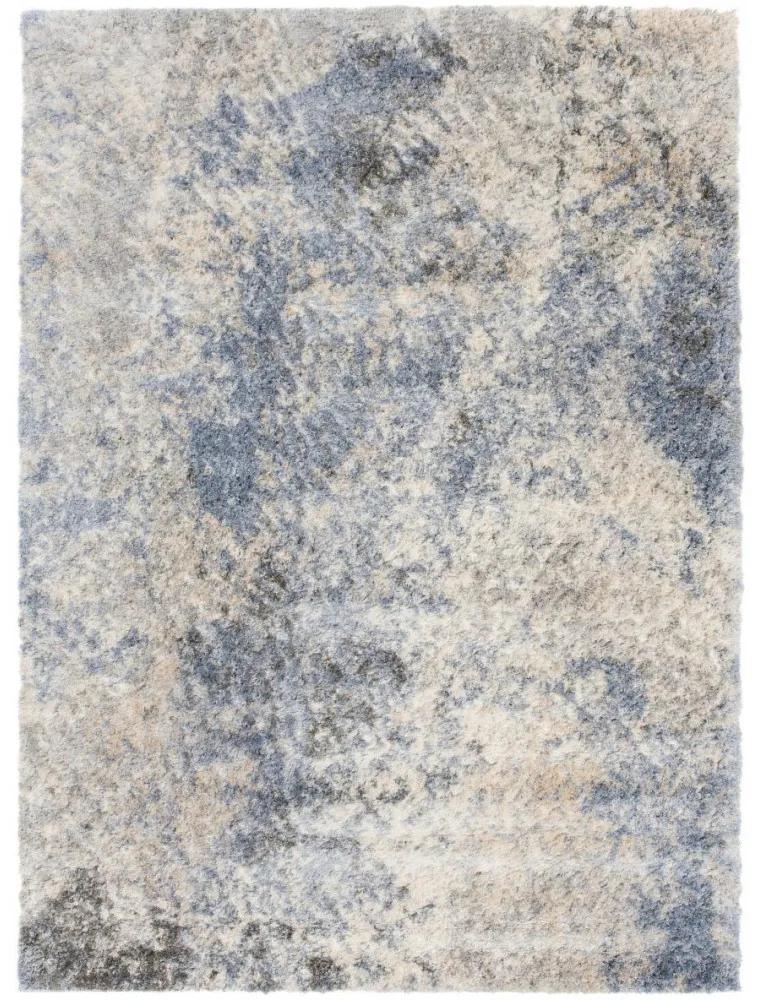 Kusový koberec shaggy Senel modrý 140x200cm
