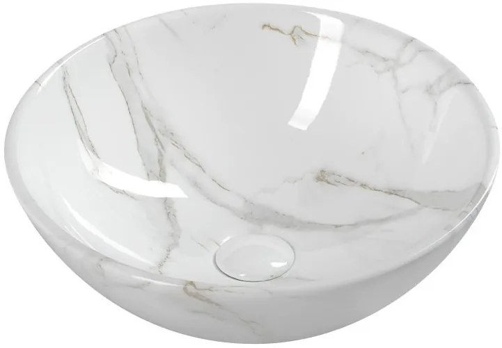 Sapho DALMA 42 x 42 x 16,5 cm MM117 keramické umyvadlo carrara