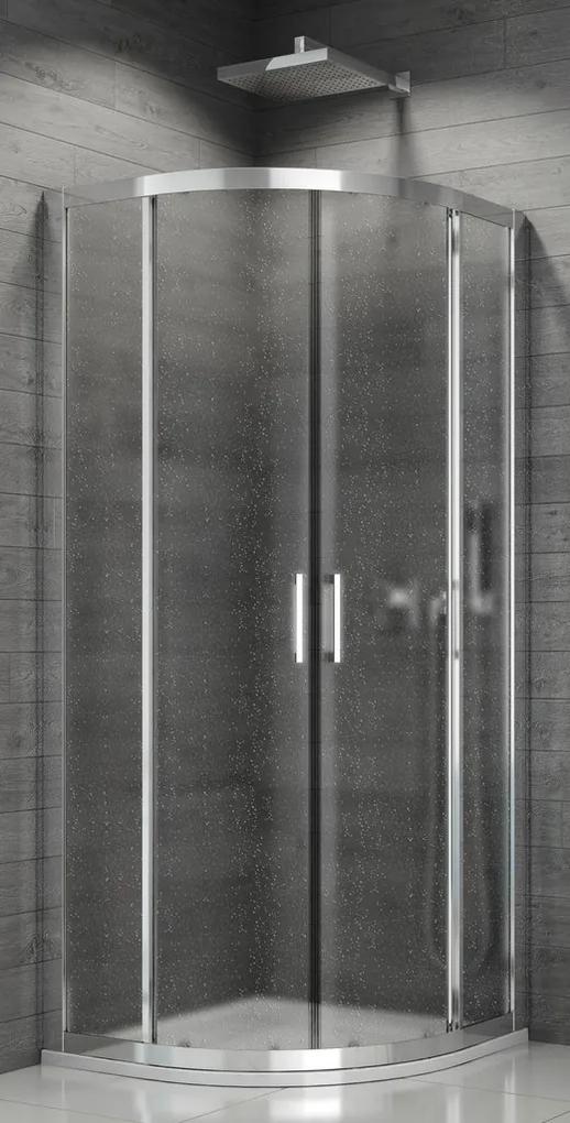 Sprchový kout čtvrtkruhový 100×100 cm (TOPR 55 100 50 44) SanSwiss