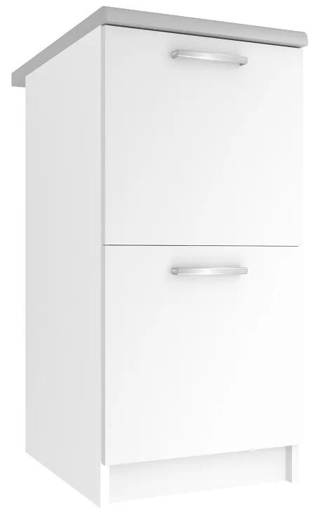 Kuchyňská skříňka Belini spodní 40 cm bílý mat s pracovní deskou  SD2-40/0/WT/WT/0/E