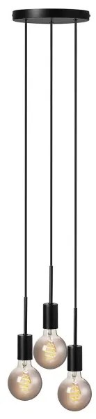 Nordlux - Lustr na lanku PACO 3xE27/25W/230V černá