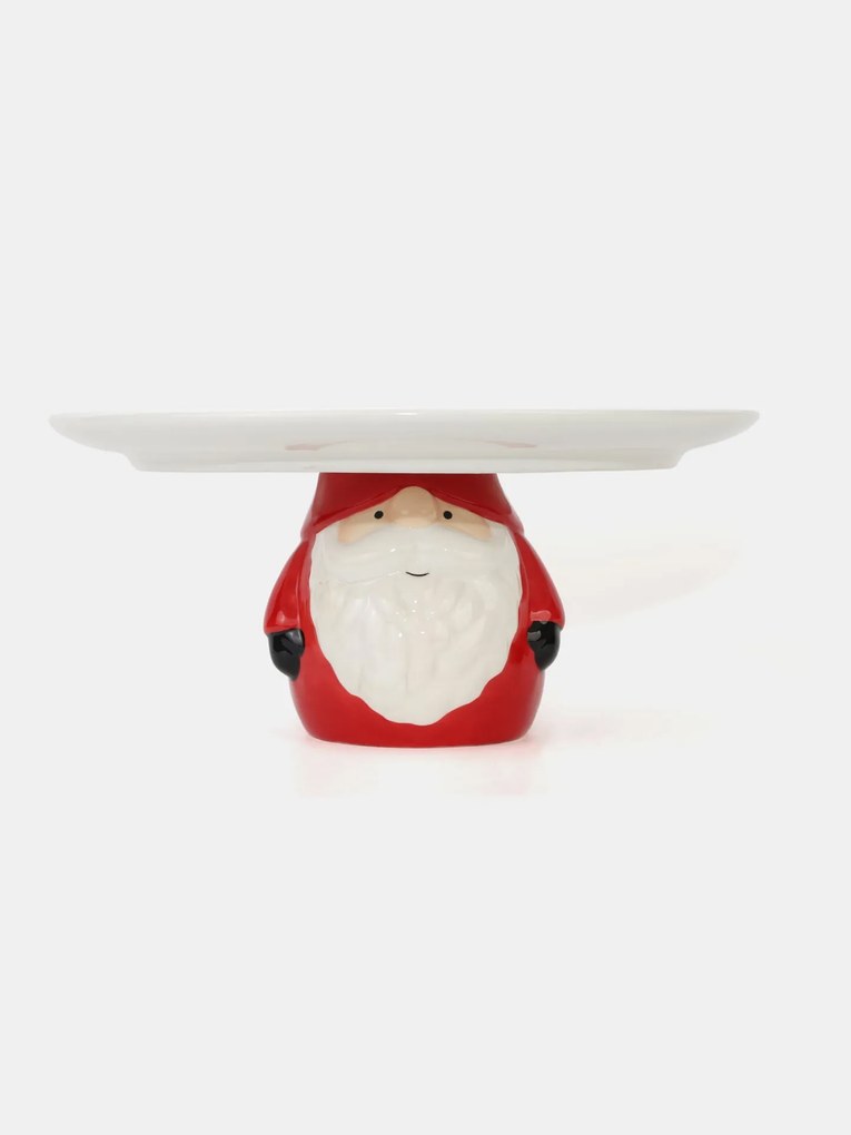 Sinsay - Vánoční podnos s figurkou Santa Clause - červená