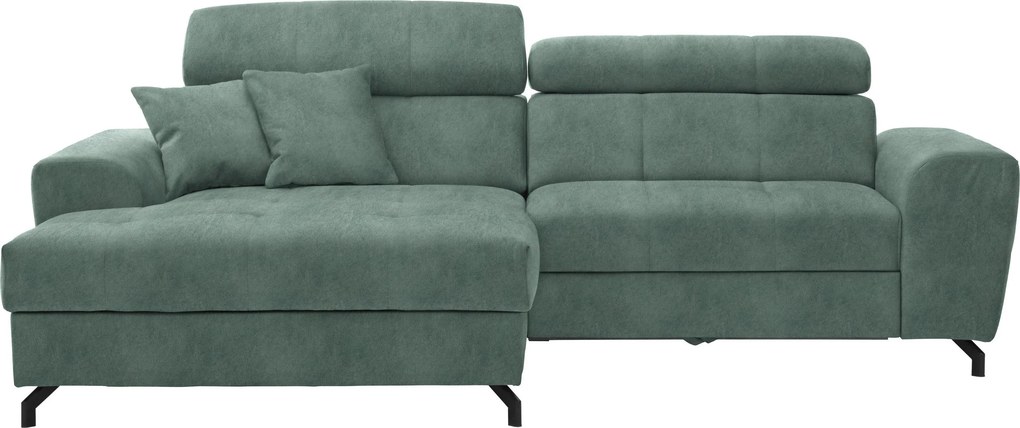 XXXLutz ROHOVÁ SEDAČKA, textil, mátově zelená Carryhome - Sedací soupravy - 000812004404