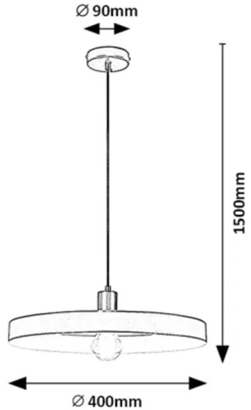 Rabalux 72017 - Lustr na lanku ALATAR 1xE27/40W/230V