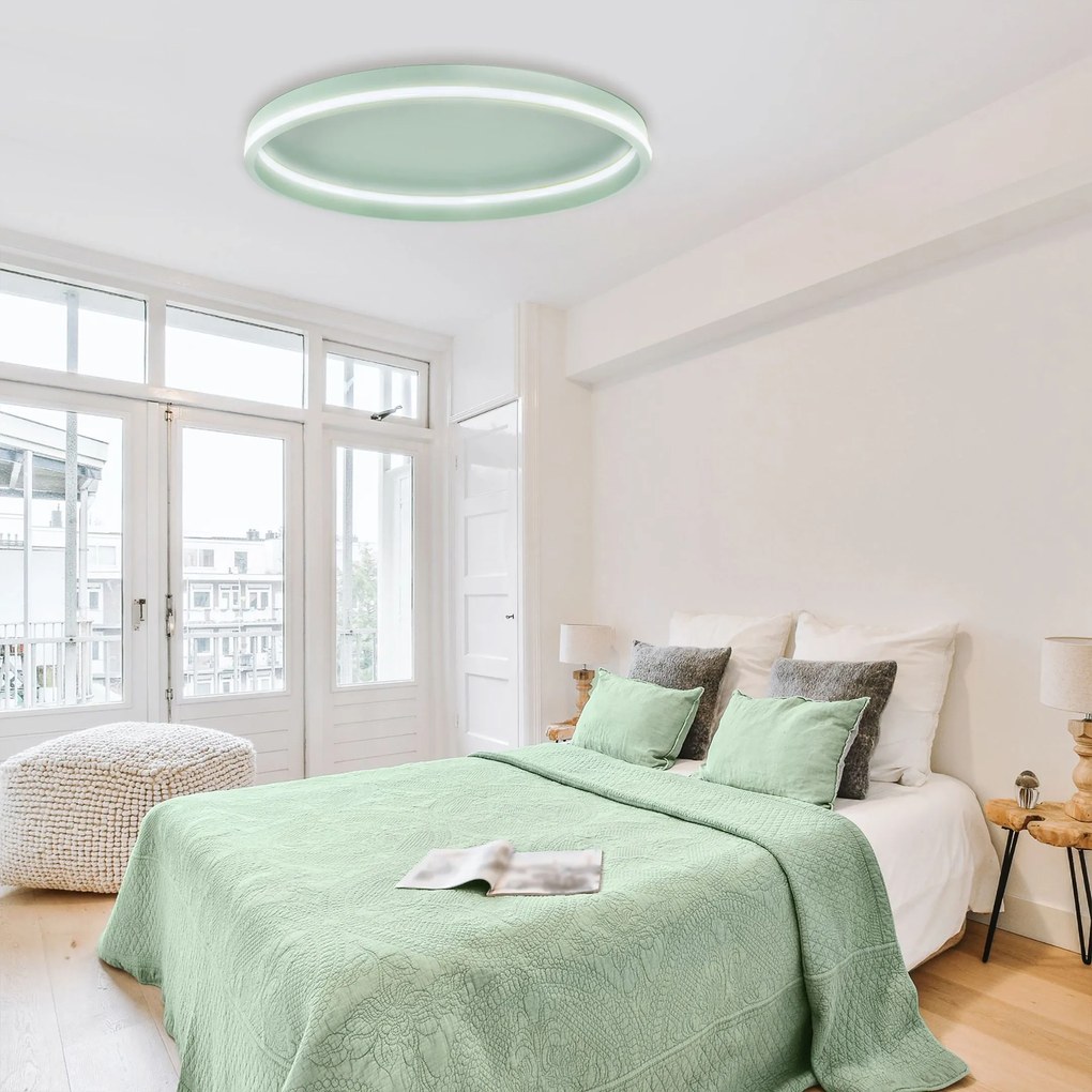 Toolight Toolight, LED stropní svítidlo 40cm, 4000 lm, 22W, 4000K, APP1463, zelená, OSW-08641