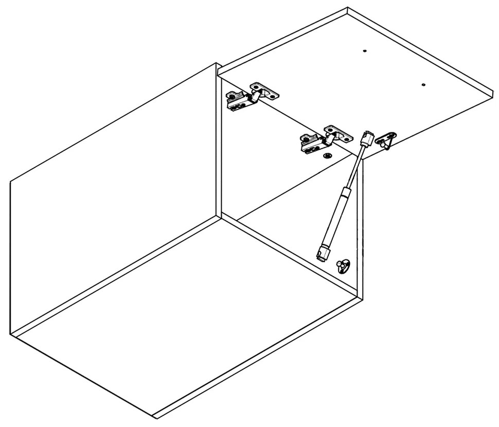 LANGEN ap | horní skříňka N40 | push open | artisan