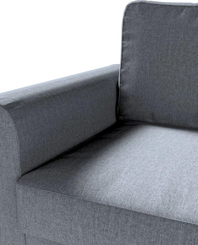 Potah na pohovku IKEA Backabro, 3-místná, rozkládací barva šedá látka pletený vzor