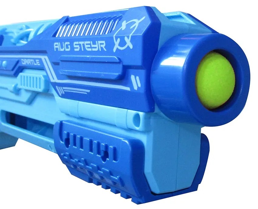 Dětská pistole s příslušenstvím, ve více typech-modrá