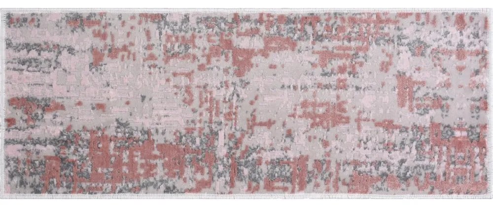 Růžovo-šedé bavlněné nášlapy na schody v sadě 16 ks 25x65 cm Milano Pembe – Vitaus