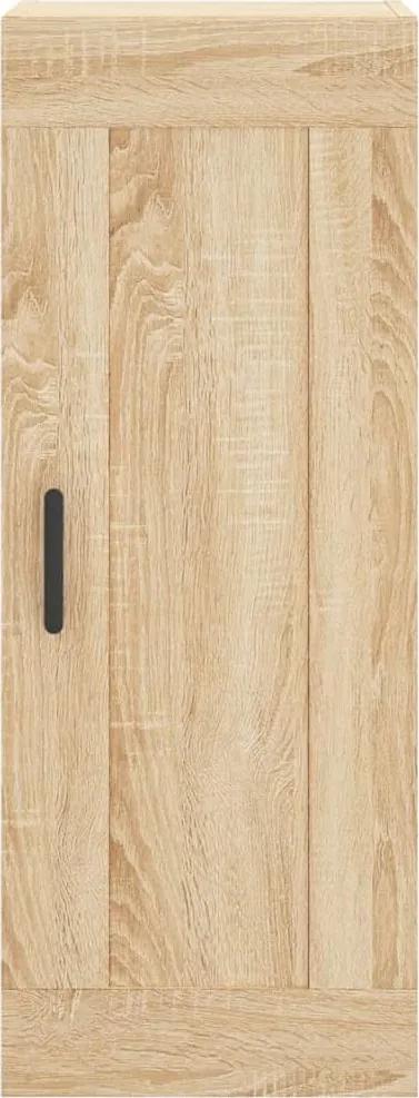 vidaXL Nástěnná skříňka 34,5 x 34 x 90 cm kompozitní dřevo [830511] Barva: hnědý dub