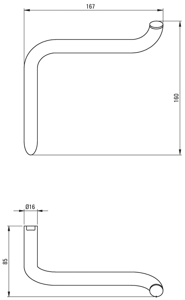 Deante Silia příslušenství, nástěnný držák wc papíru, zlatá lesklá, ADI_Z211