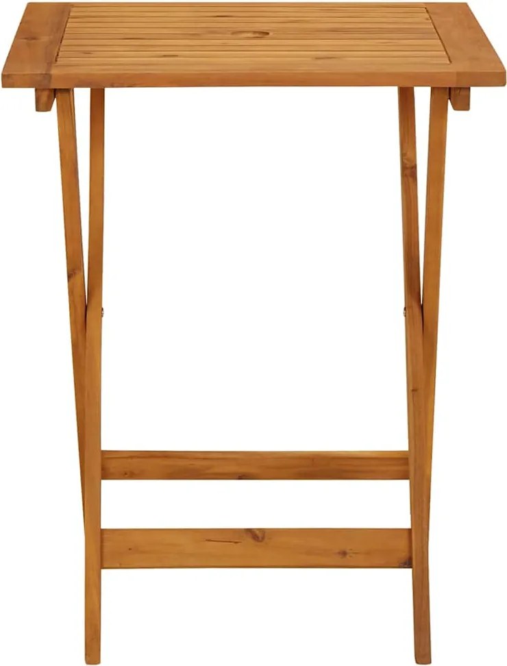 Skládací zahradní stolek 60 x 60 x 75 cm masivní akáciové dřevo 313595