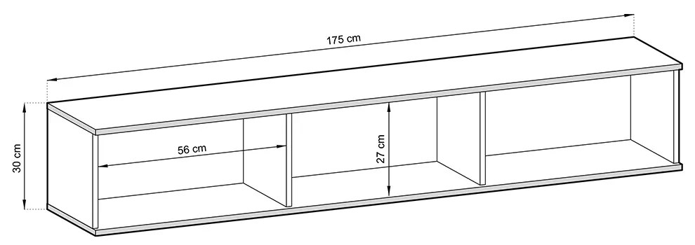 Stolek pod televizi ELON 1 - černý