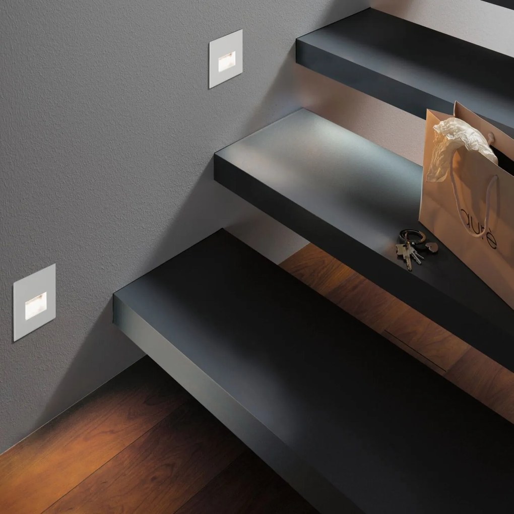 Paulmann 93093 Edge Quadro, svítidlo do stěny, 1x1,1W LED 2700K, matná bílá, 8x8cm