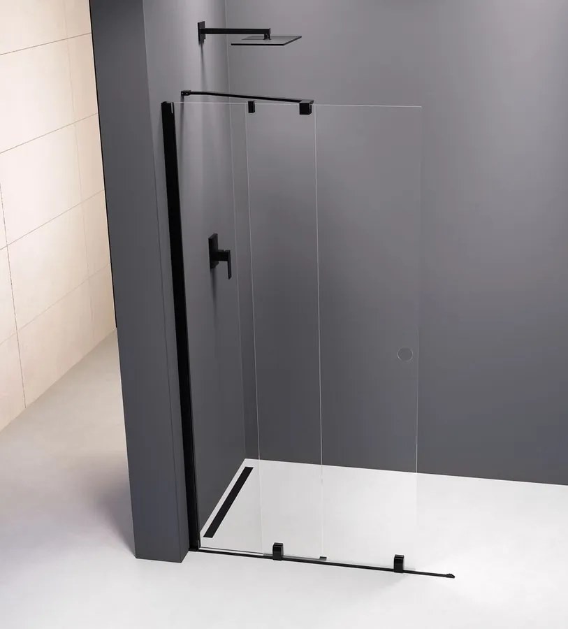 Polysan Polysan, MODULAR SHOWER zástěna s pojezdy 1200 mm, černá, MS5-120B