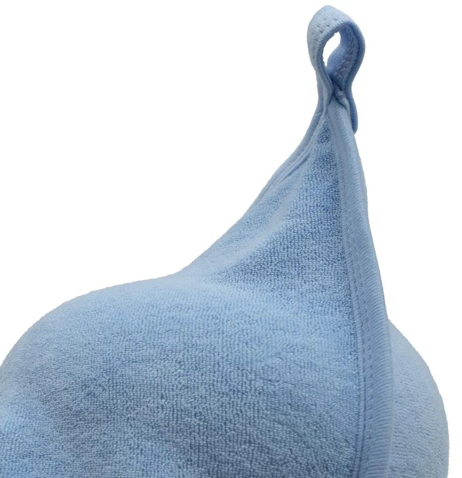 Dětská froté osuška s kapucí New Baby Comfortably 80x80 cm blue