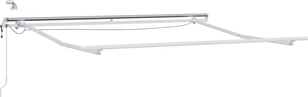 Automatická zatahovací markýza s LED antracit a bílá 300x250 cm 3215781