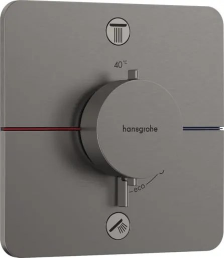 Hansgrohe ShowerSelect Comfort Q sprchová a vanová baterie bez podomítkového tělesa kartáčovaný černý chrom 15583340