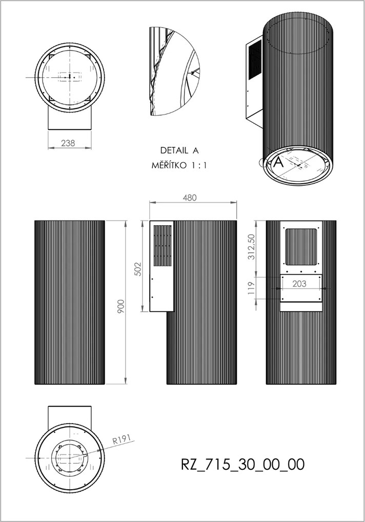 Ciarko Design Odsavač par Ciarko Design Monogram Black (CDP3802C)