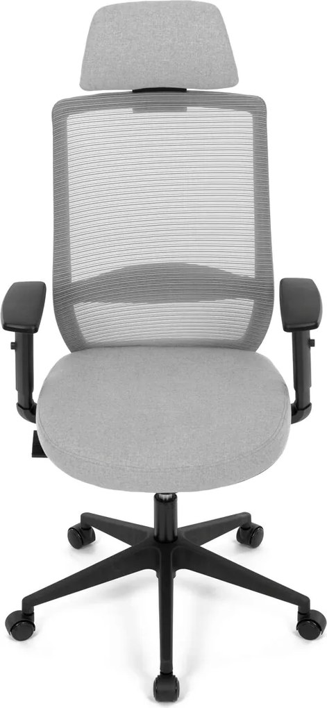 Ergonomická kancelářská židle AURELIE - šedá síťovina