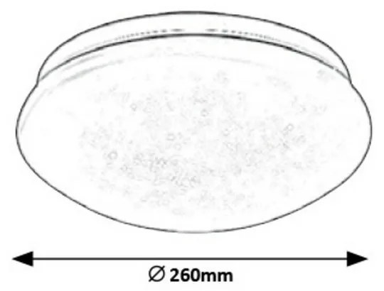 Rabalux 3936 Lucas Stropní LED svítidlo bílá, pr. 26 cm