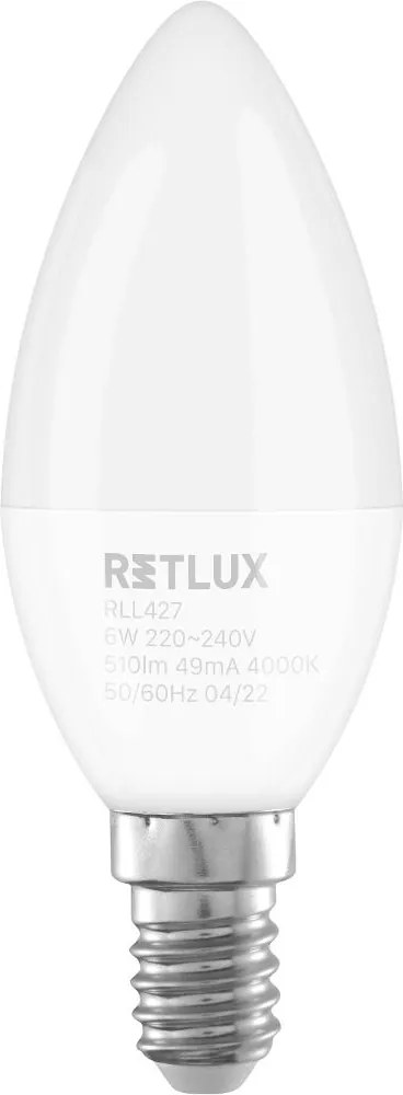 Retlux RLL 427 C37 E14 candle 6W CW