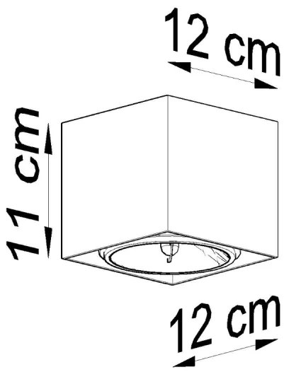 BLAKE Stropní světlo, šedá SL.0699 - Sollux