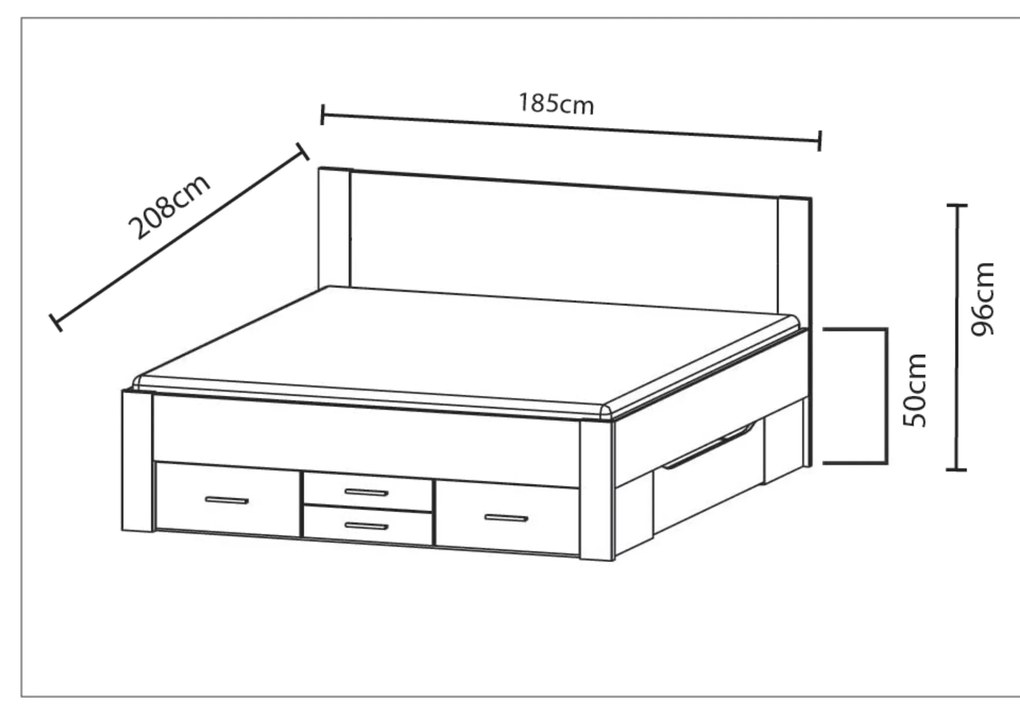 Sconto Postel ISOTTA SON bílá, 180x200 cm
